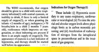 Oxygen therapy in pediatrics | PPTX