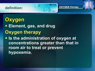 Oxygen therapy new (2) | PPT | Lung and Respiratory Health | Diseases ...
