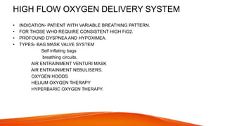 Oxygen therapy presentation | PPTX