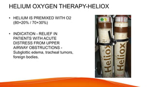 Oxygen therapy presentation | PPTX