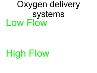 Oxygen therapy presentation by midz | ODP