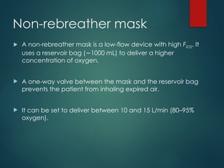 Oxygen therapy, indications, contraindications | PPTX