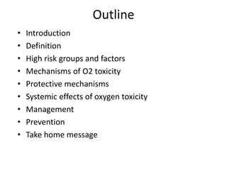 Oxygen toxicity and it’s mechanism | PPTX
