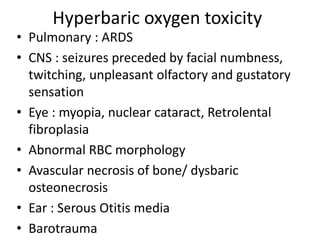 Oxygen toxicity and it’s mechanism | PPTX