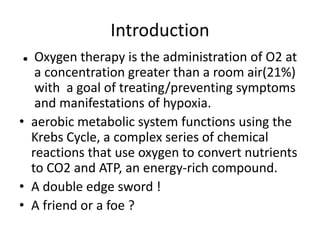 Oxygen toxicity and it’s mechanism | PPTX