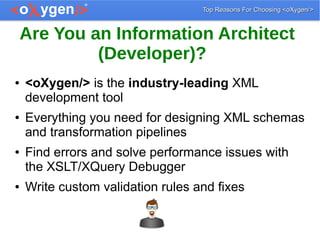 Top Reasons for Choosing oXygen XML Editor | PDF