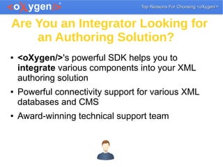 Top Reasons for Choosing oXygen XML Editor | PDF