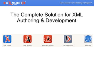 Top Reasons for Choosing oXygen XML Editor | PPT