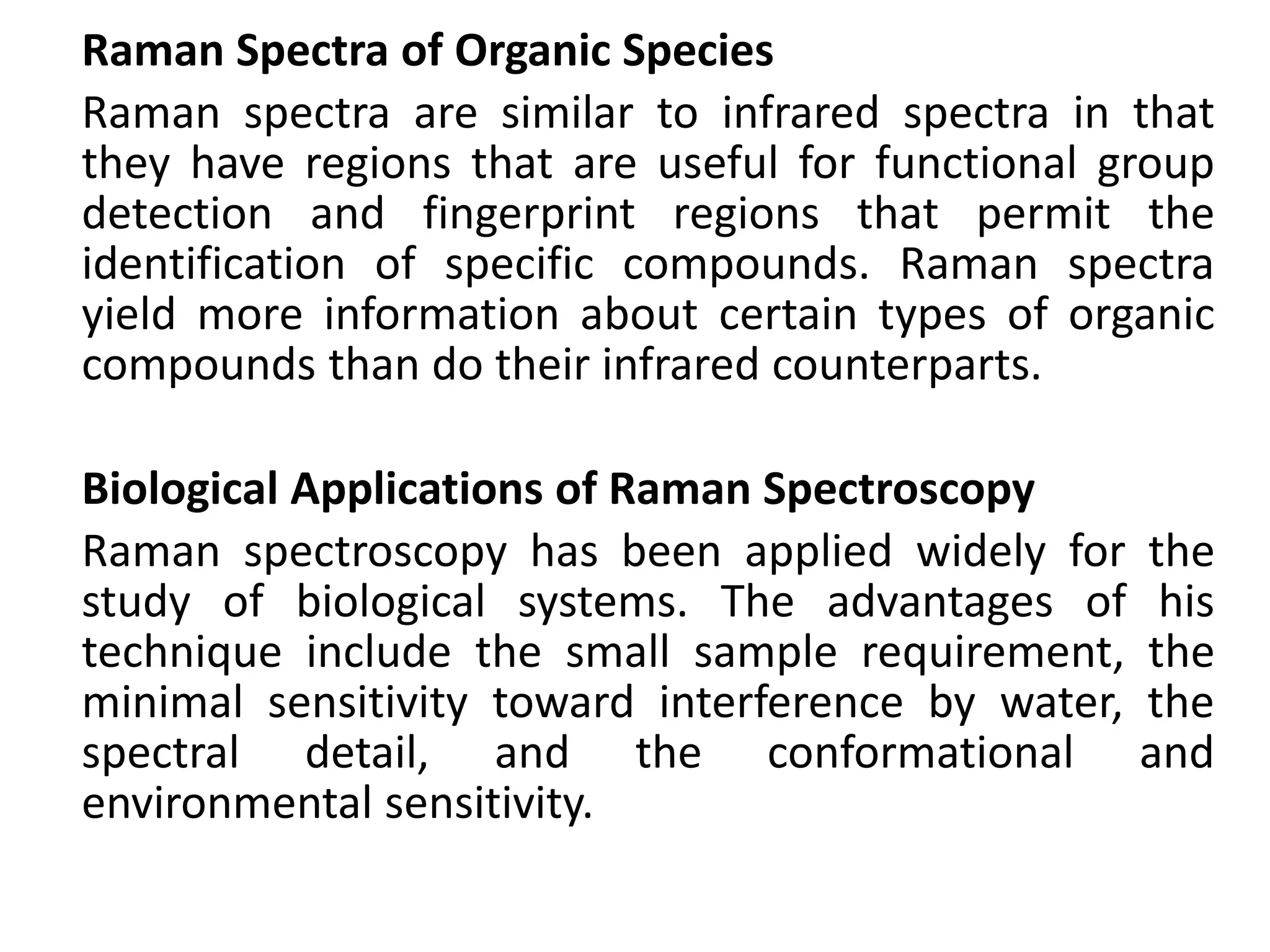 application of raman | PPTX