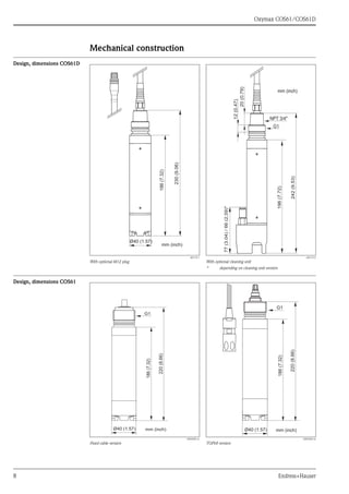 Oxymax cos61 d endress+hauser datasheet-dissolved oxygen measurement | PDF