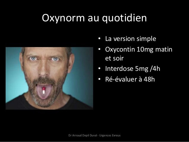 Oxynorm-Mode d'emploi