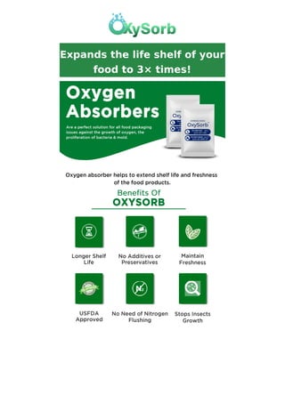Oxygen absorber packets for food storage and packaging | PDF