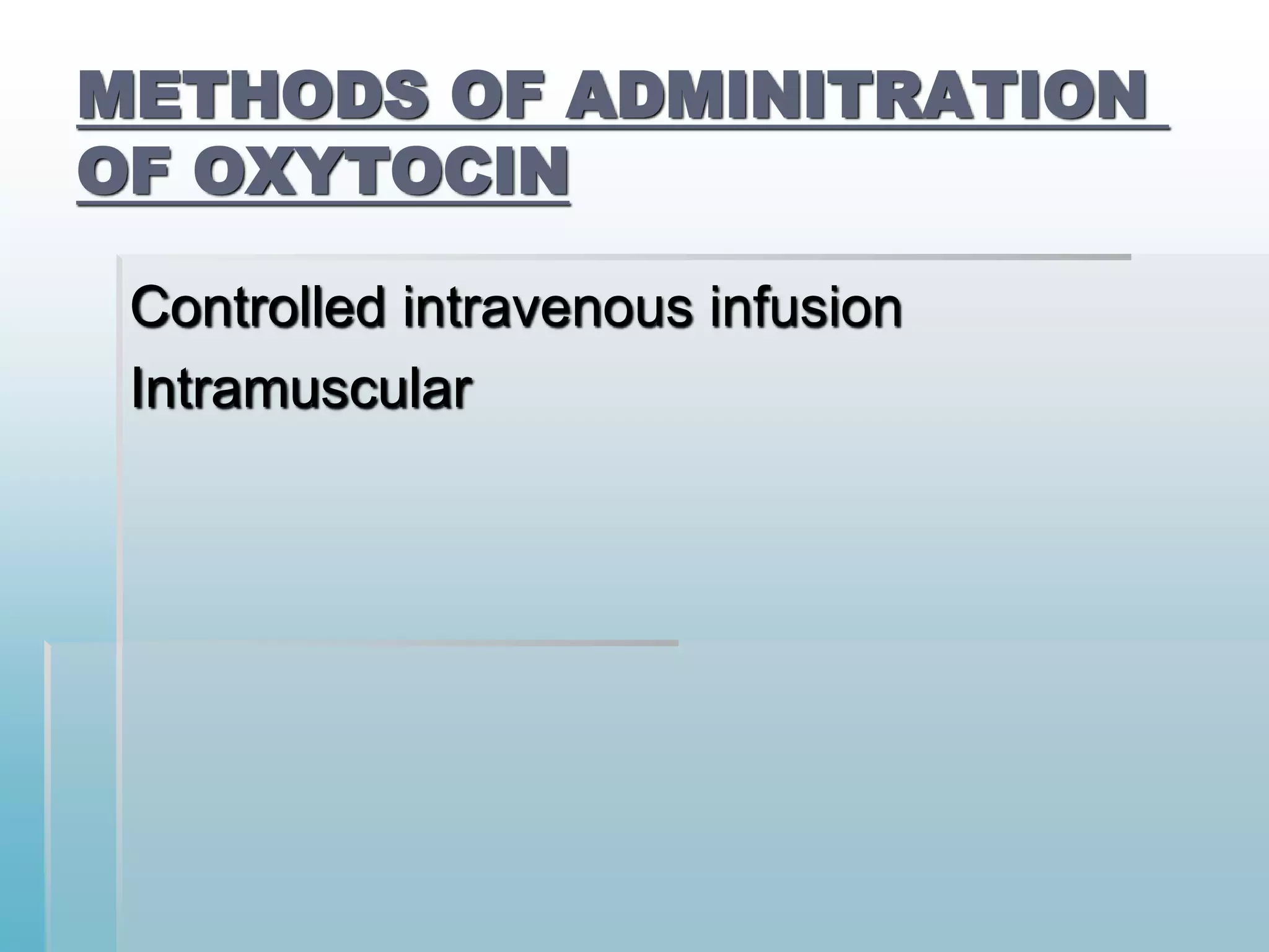 Oxytocics and tocolytics | PPT