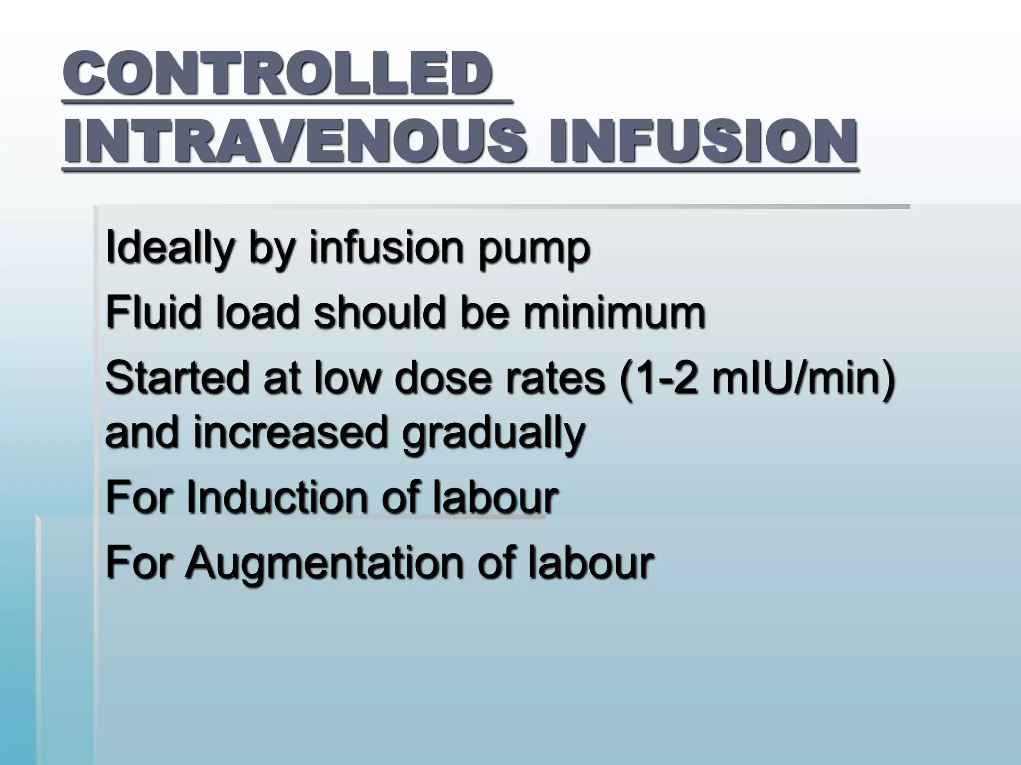Oxytocics and tocolytics | PPT