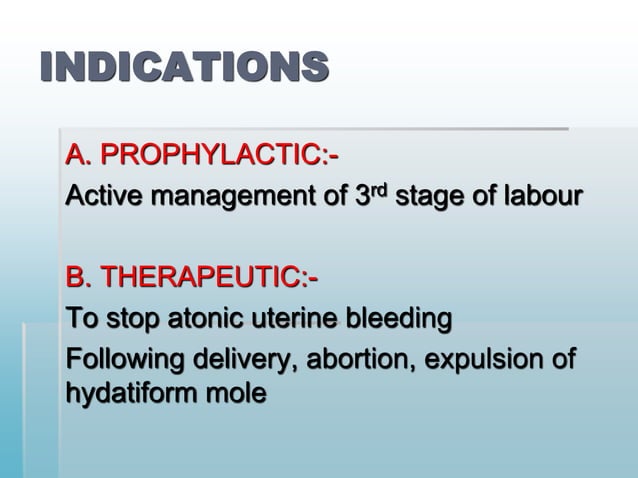 Oxytocics and tocolytics | PPT | Pregnancy | Reproductive Health