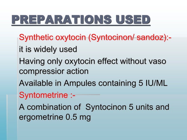 Oxytocics and tocolytics | PPT | Pregnancy | Reproductive Health