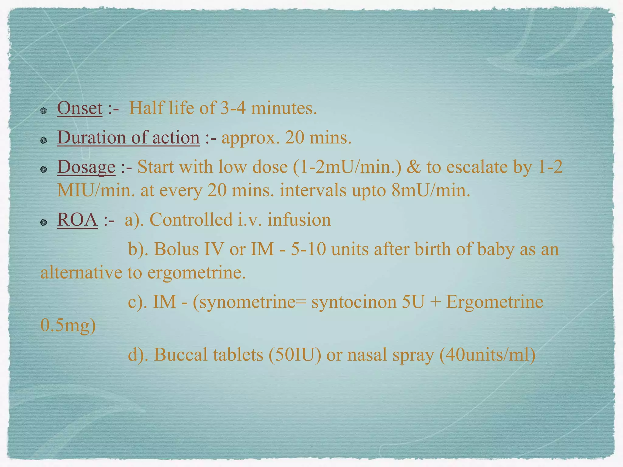 Oxytocics & Tocolytics | PPTX