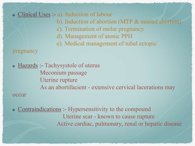 Oxytocics & Tocolytics | PPTX | Pregnancy | Reproductive Health