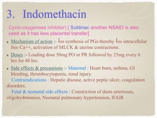 Oxytocics & Tocolytics | PPTX