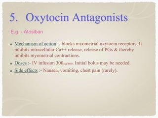 Oxytocics & Tocolytics | PPTX