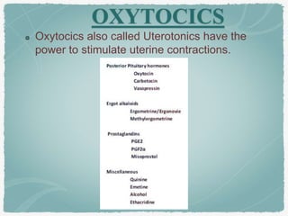 Oxytocics & Tocolytics | PPTX