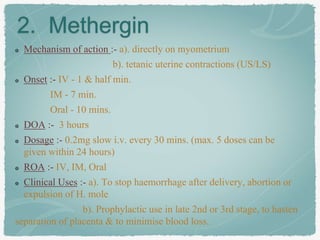 Oxytocics & Tocolytics | PPTX