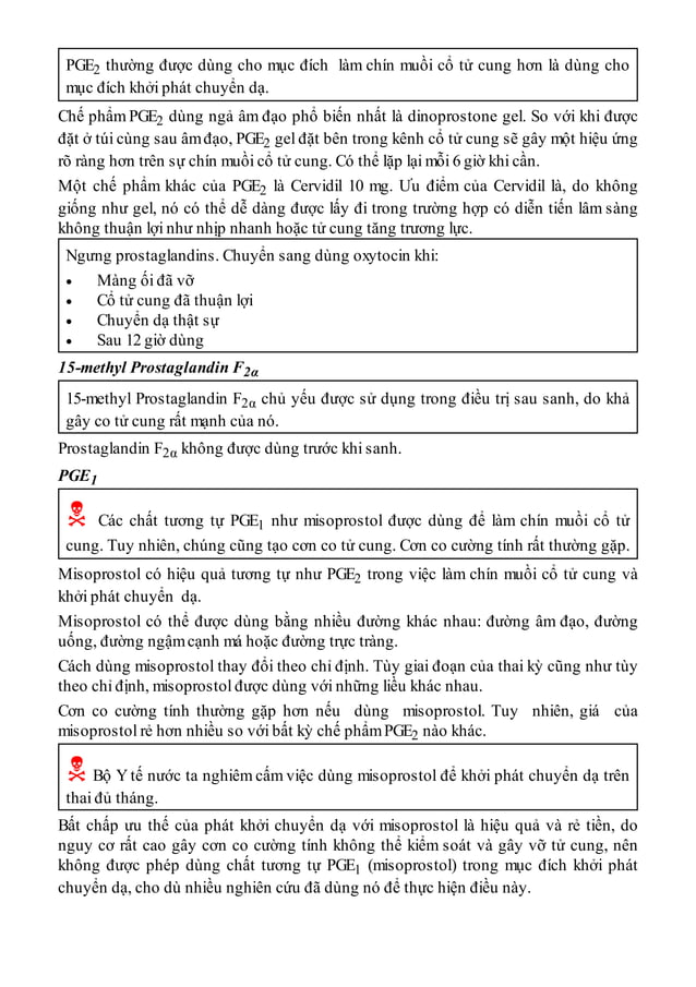 OXYTOCIN TRONG SẢN KHOA - TĂNG CO BẰNG OXYTOCIN - KHỞI PHÁT CHUYỂN DẠ BẰNG OXYTOCIN | PDF