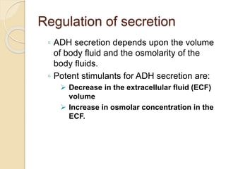 Oxytocin and vasopressin | PPTX