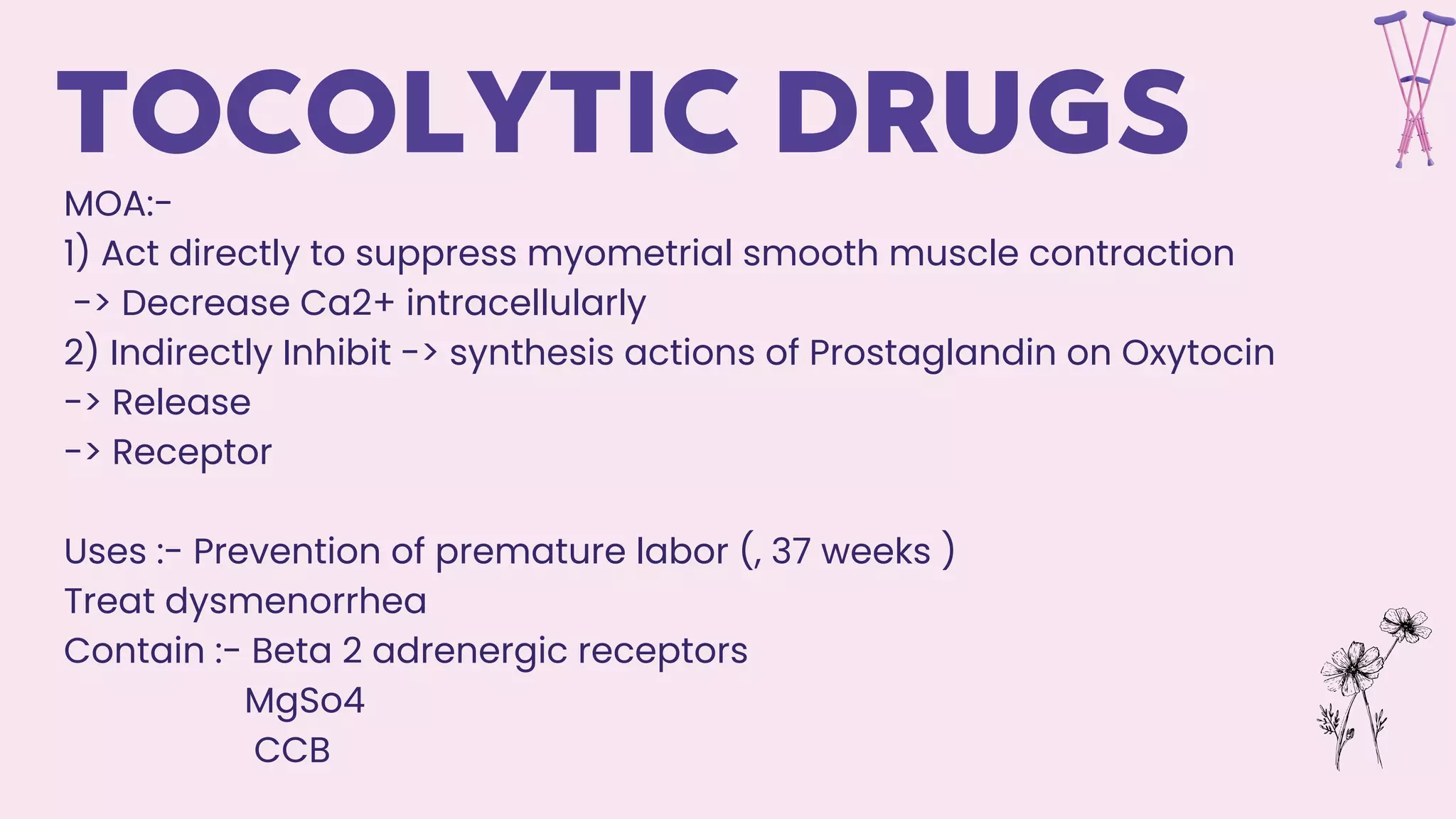 Oxytocin, Uterine Stimulant , Tocolytic drugs.pdf