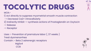 Oxytocin, Uterine Stimulant , Tocolytic drugs.pdf