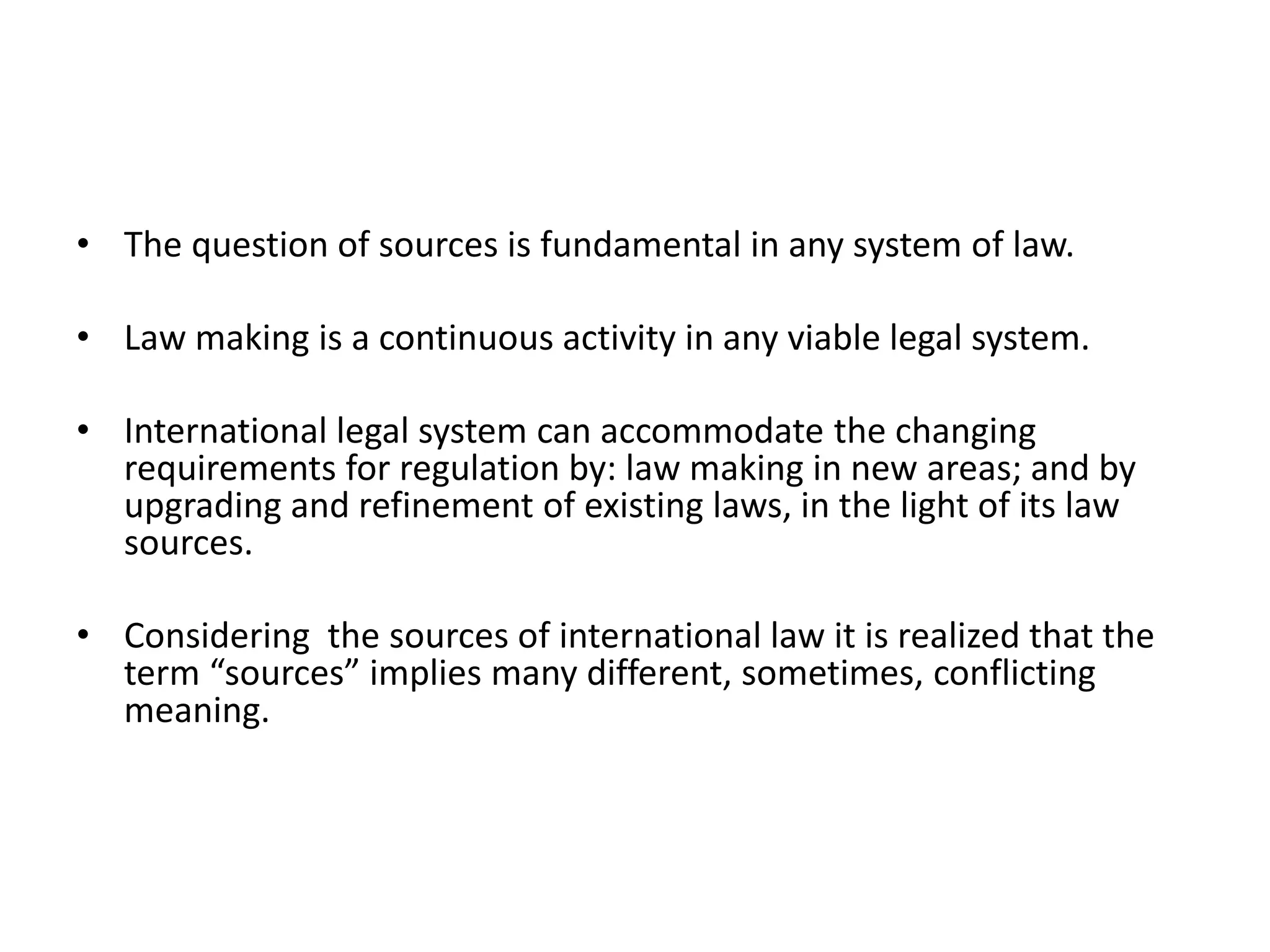 Lecture 3 sources of international law | PPTX