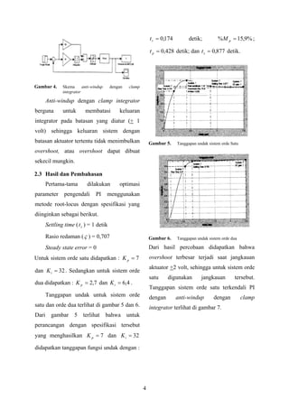 Simulasi Anti Integral Windup dengan Clamp Integrator | PDF