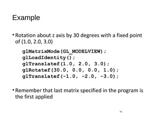 OpenGL Transformations | PPT