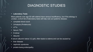 Edema and it's types ( presentation ) medicine | PDF