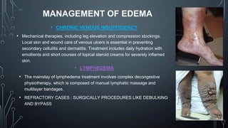 Edema and it's types ( presentation ) medicine | PDF