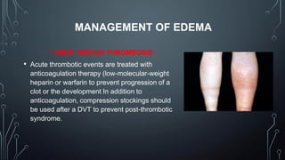 Edema and it's types ( presentation ) medicine | PDF
