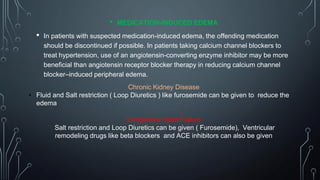 Edema and it's types ( presentation ) medicine | PDF