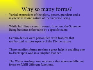 One God many forms | PPT