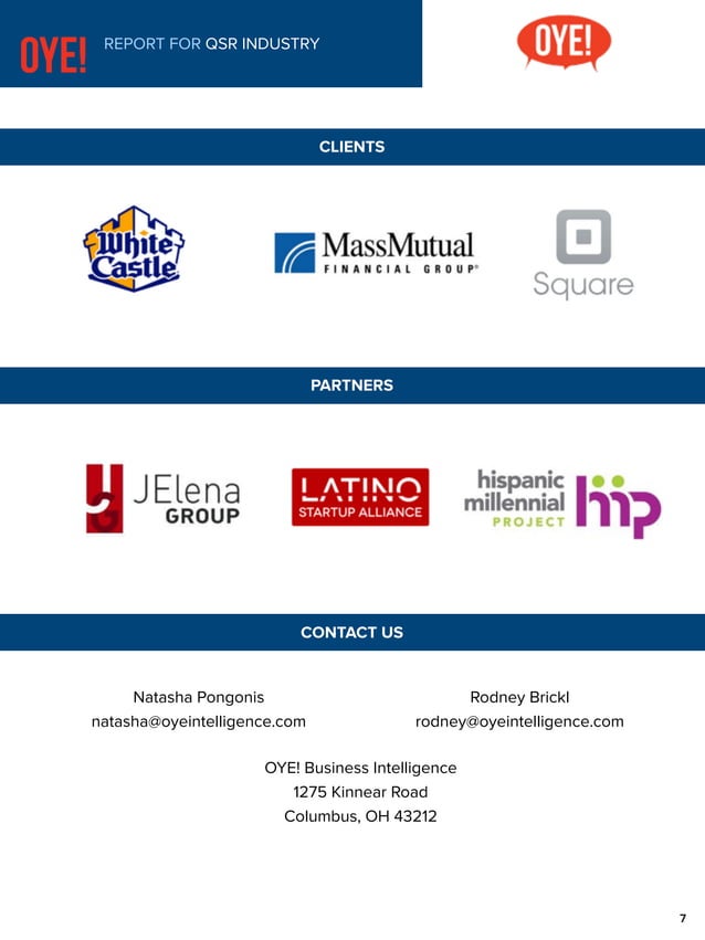 OYE! Fast Food Report | PDF