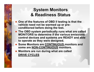 On board diagnostic ii (obd ii) | PDF