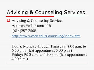 CSCC Resources for Foster and Homeless Youth | PPT