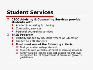 CSCC Resources for Foster and Homeless Youth | PPT