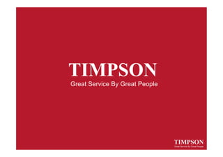 Timpson at On Your Marks | PPT