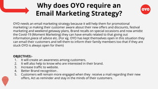 Email Marketing for OYO | PPT
