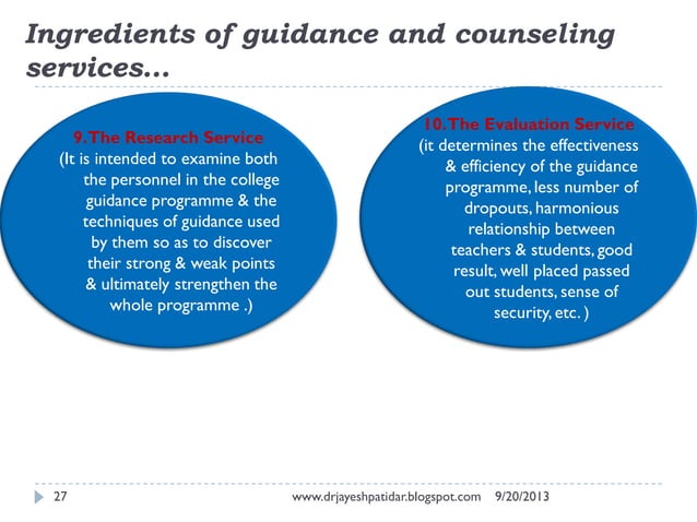 Guidance and counselling | PPT
