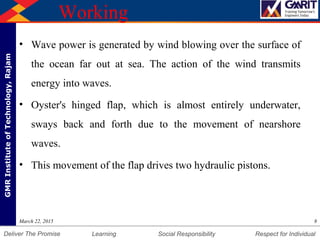 Oyster wave energy converter | PPT