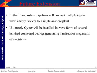Oyster wave energy converter | PPT