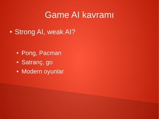 Oyunlarda yapay zeka | PDF