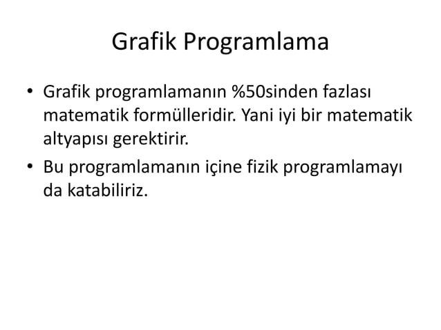 Oyun programlama | PPTX