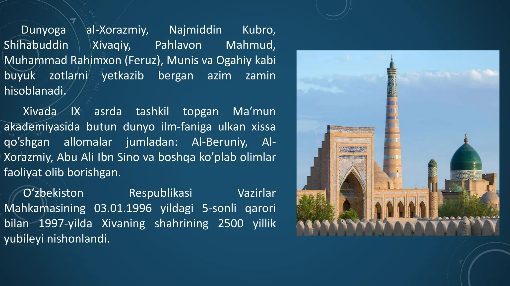 O’zbekistonda Tarixiy shaharlar yubileylarining xalqaro miqyosda keng ...